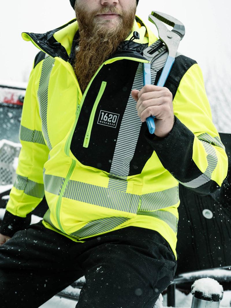 Hi Vis Softshell Work Jacket | Reflective Jacket | Made in the U.S.A ...