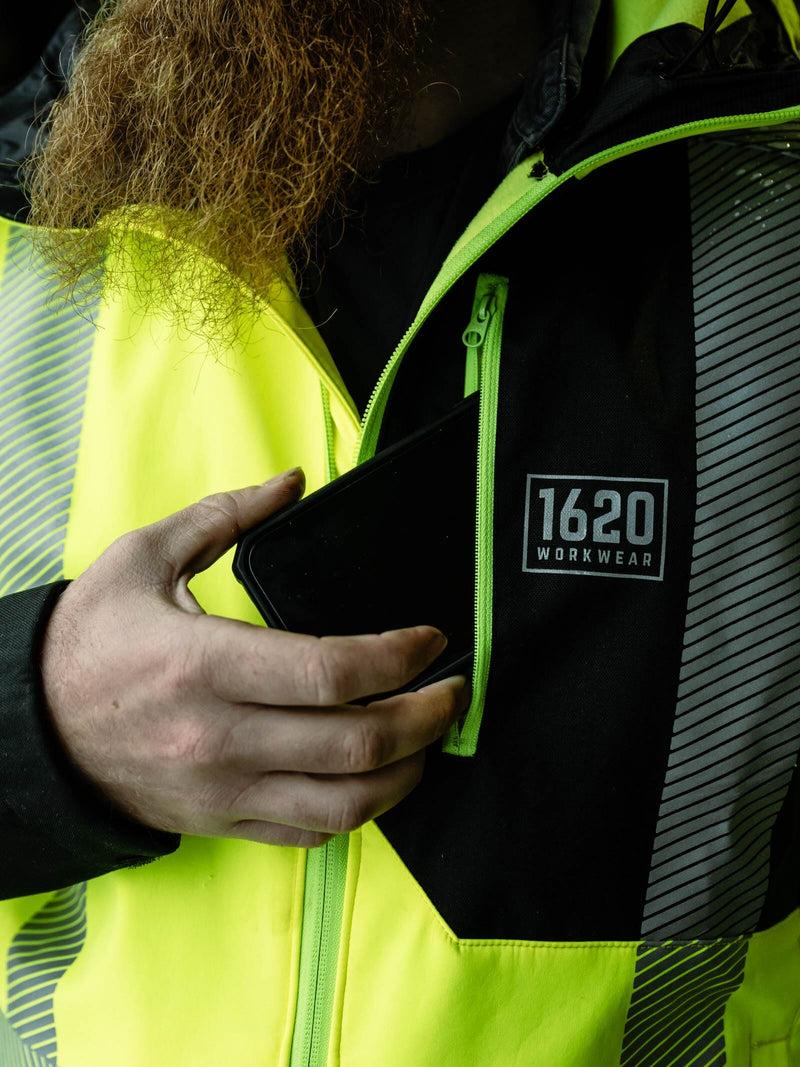 Hi Vis Softshell Work Jacket | Reflective Jacket | Made in the U.S.A ...