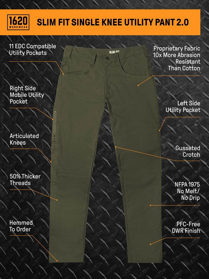 The 1620 Slim Fit Single Knee Utility Pant | Made in the U.S.A. - 1620 ...